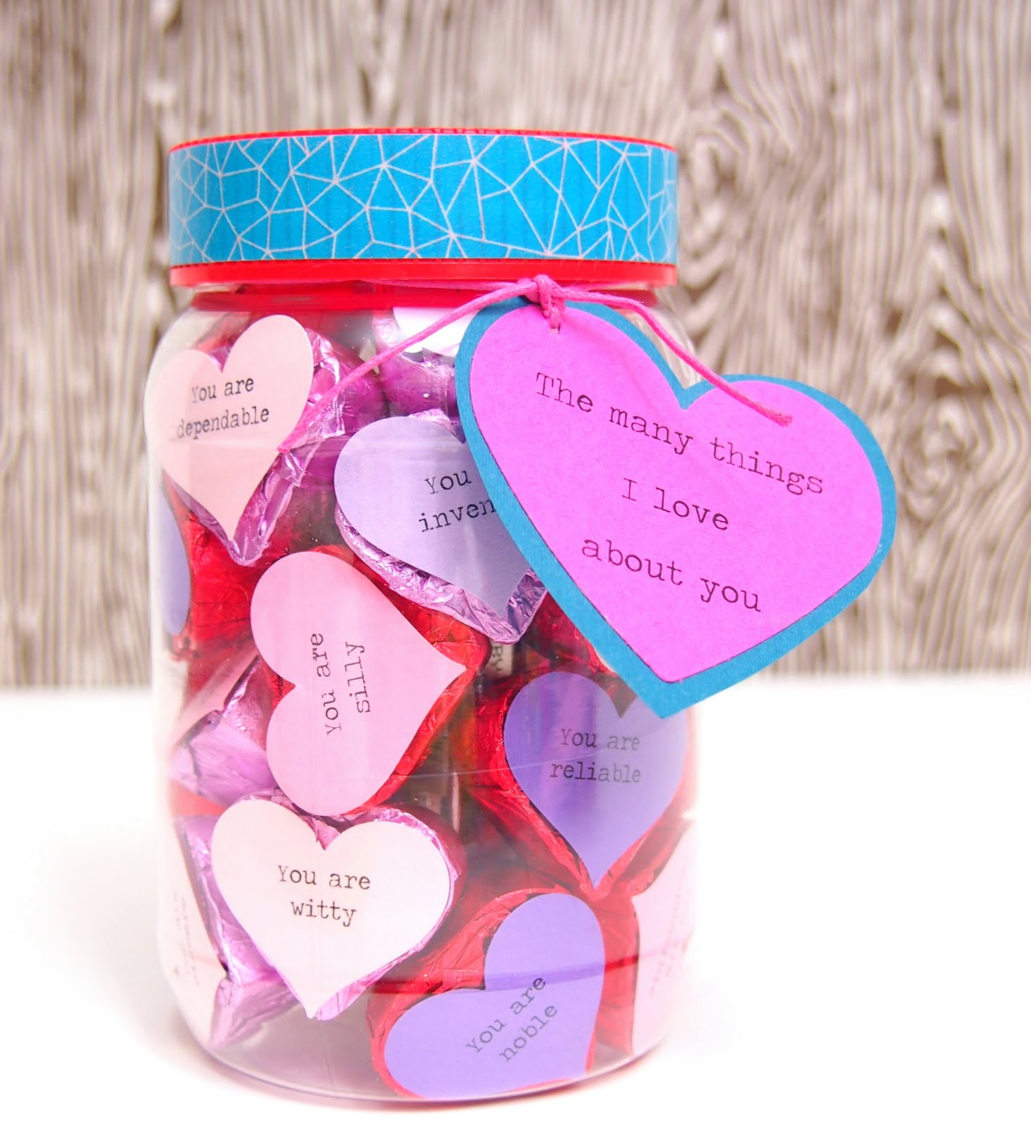 The Tiny Funnel: Valentine's Day Candy Jar