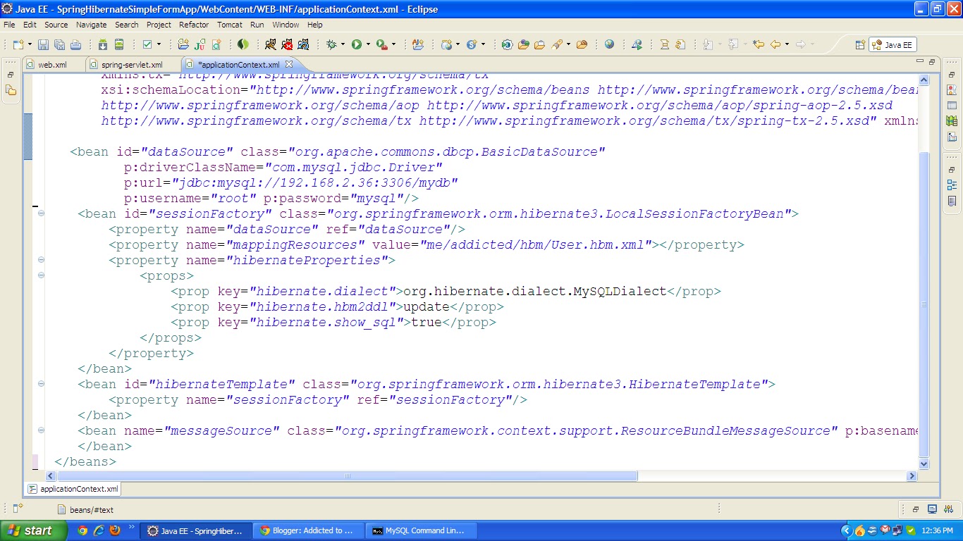 Working with Simple Form Controller using Spring & Hibernate | Addicted to JAVA