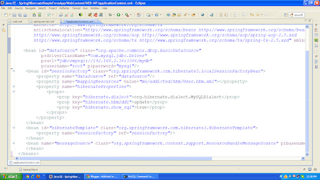 Working with Simple Form Controller using Spring & Hibernate | Addicted ...
