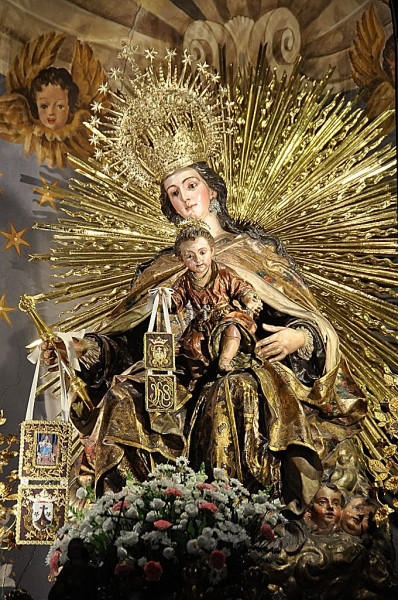 VIRGEN DEL CARMEN DEL SANTO ÁNGEL, BESAMANOS 2012 : PASIÓN EN LA DISTANCIA