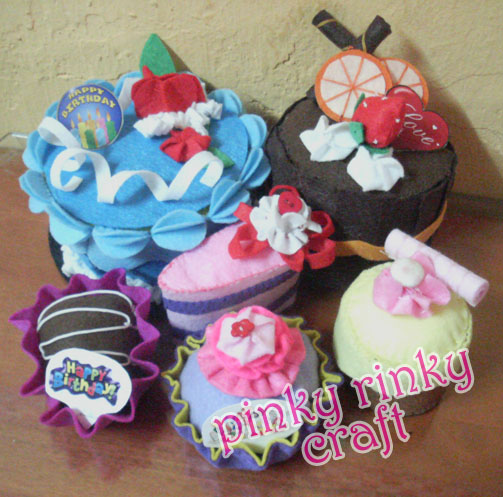 Arts & Craft: all felt cake, gether gether~