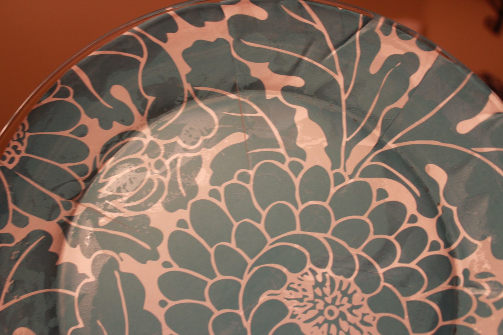 The Posh Pinner: Scrapbook Paper + Glass Plates