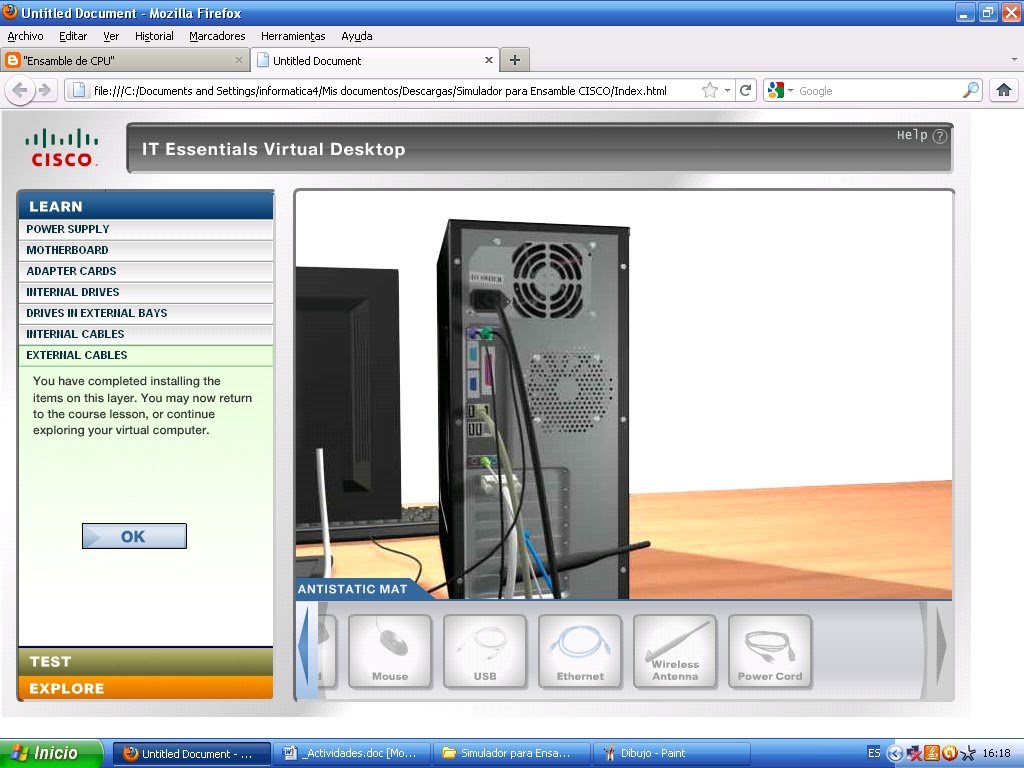 "Ensamble de CPU": SIMULADOR CISCO