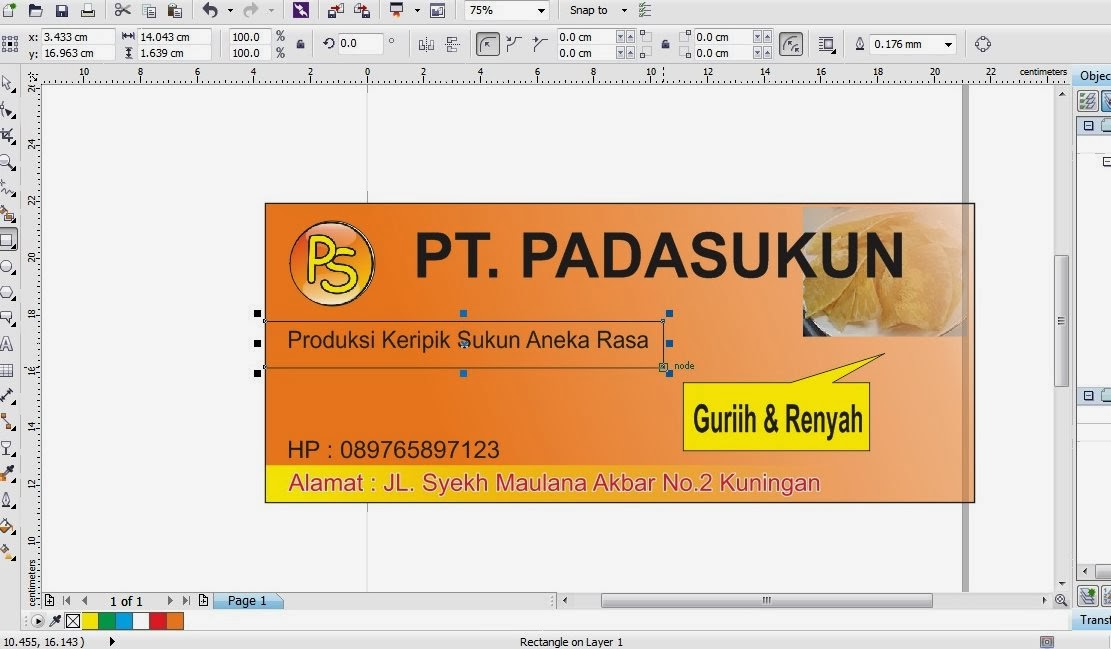 Desain Grafis : Tutorial membuat spanduk perusahaan