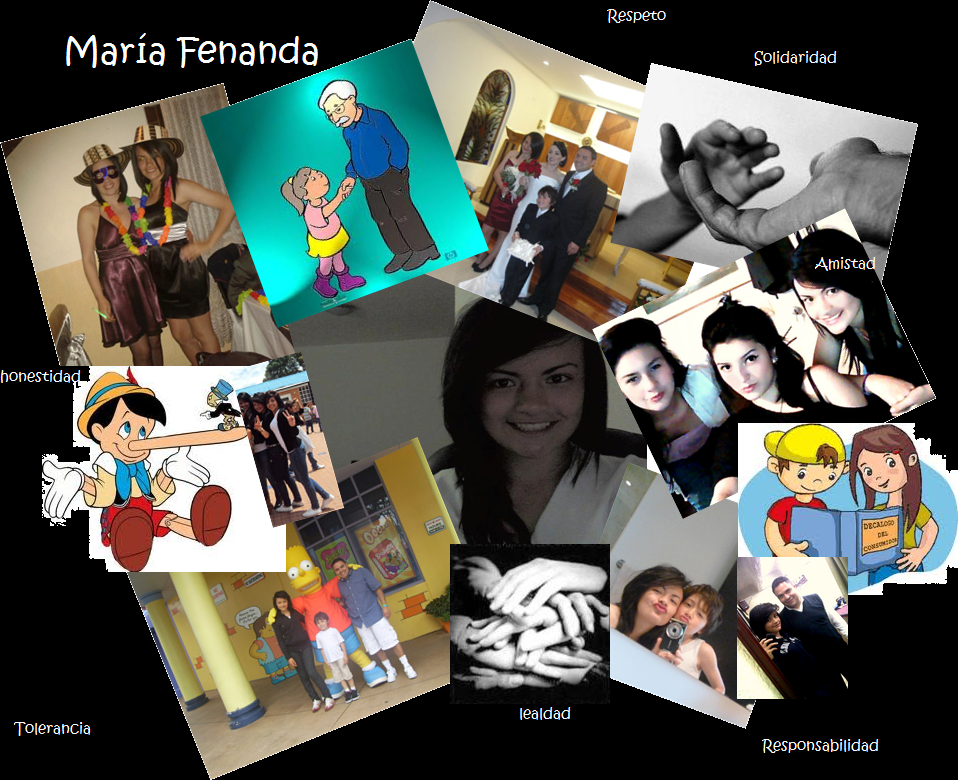 Luna Guaiana: COLLAGE DE IMÁGENES QUE REFLEJAN VALORES