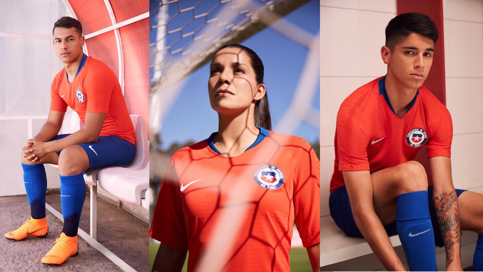 Nike Chile 2018 Home Kit + Bespoke Typeface Revealed - Footy Headlines