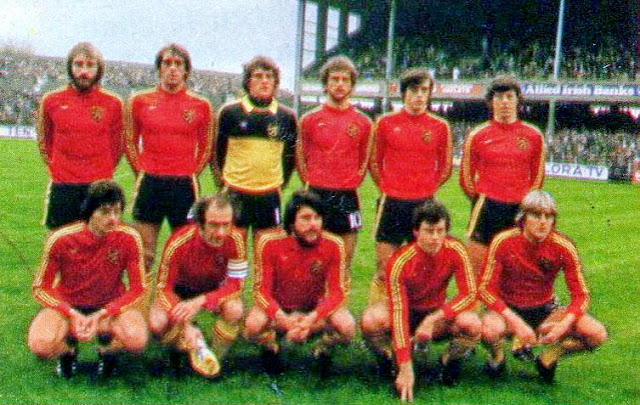 SELECCIÓN DE BÉLGICA contra Irlanda 15/10/1980