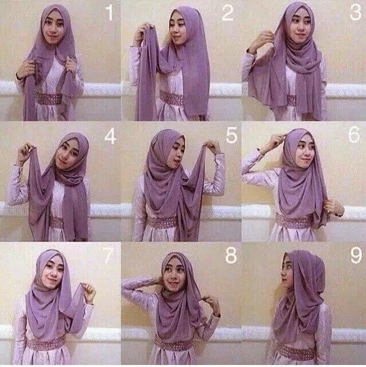 Tutorial Hijab Pasmina Simpel nan Modern