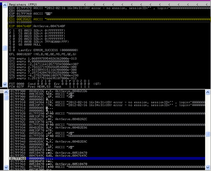 IS2C: Buffer Overflow - SEH - BigAnt Server IS2C: Buffer Overflow - SEH - BigAnt Server