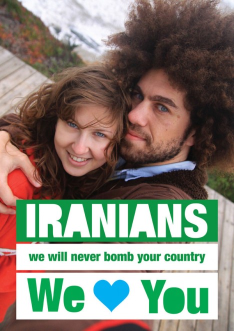 O Blogue da Bazooka - Marketing de Guerrilha: We Love You - Iran ...