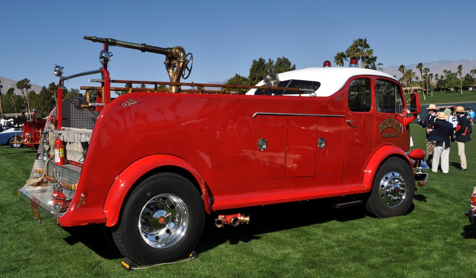 Just A Car Guy: 1940 Beverly Hills Fire Department engine, beautiful ...