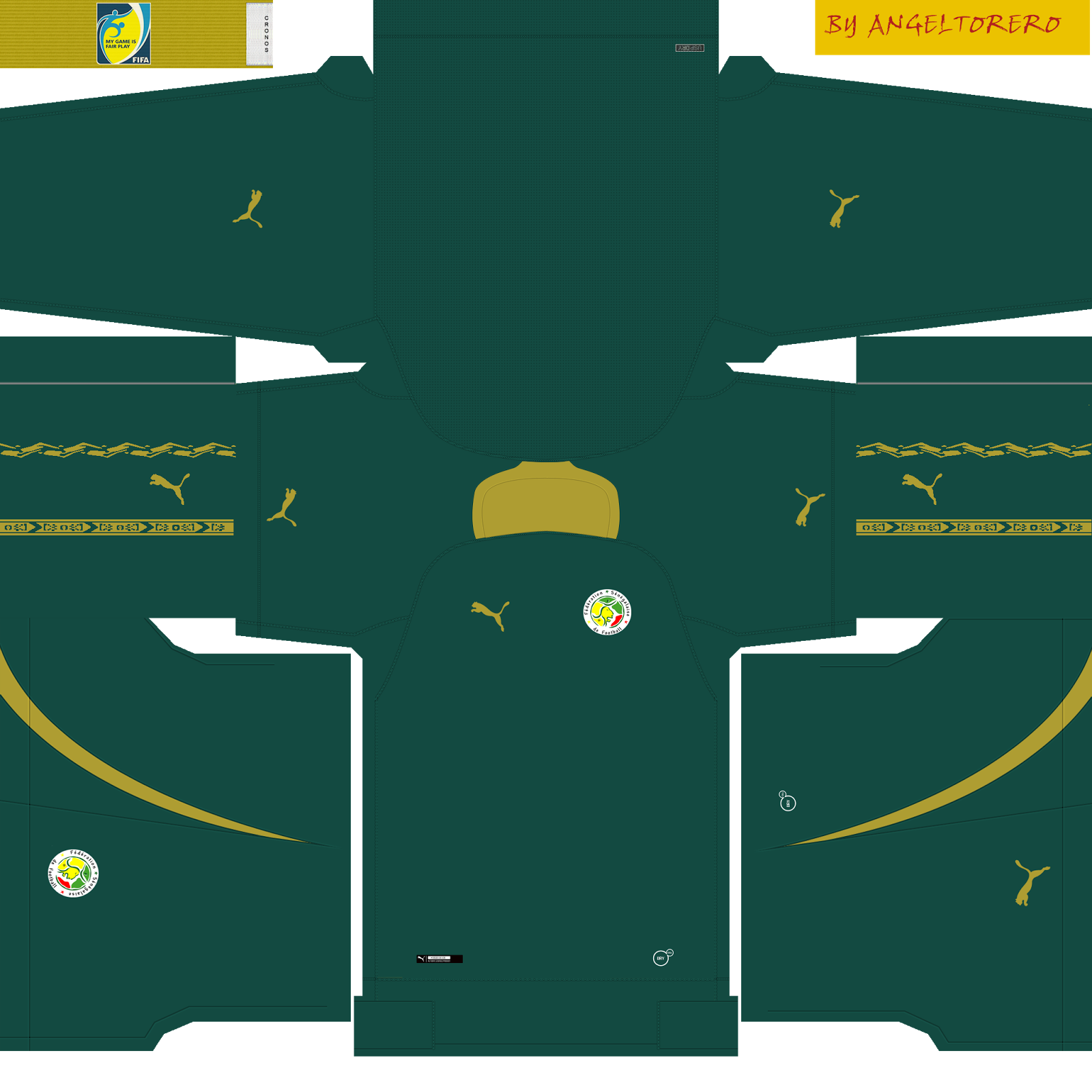 PES 2015 - EDIT: PES 2016 - Senegal - uniforme PS4