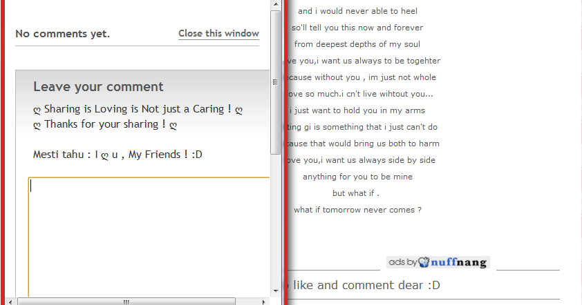 Tutorial : Pop Up comment and Comment Awaiting Moderate