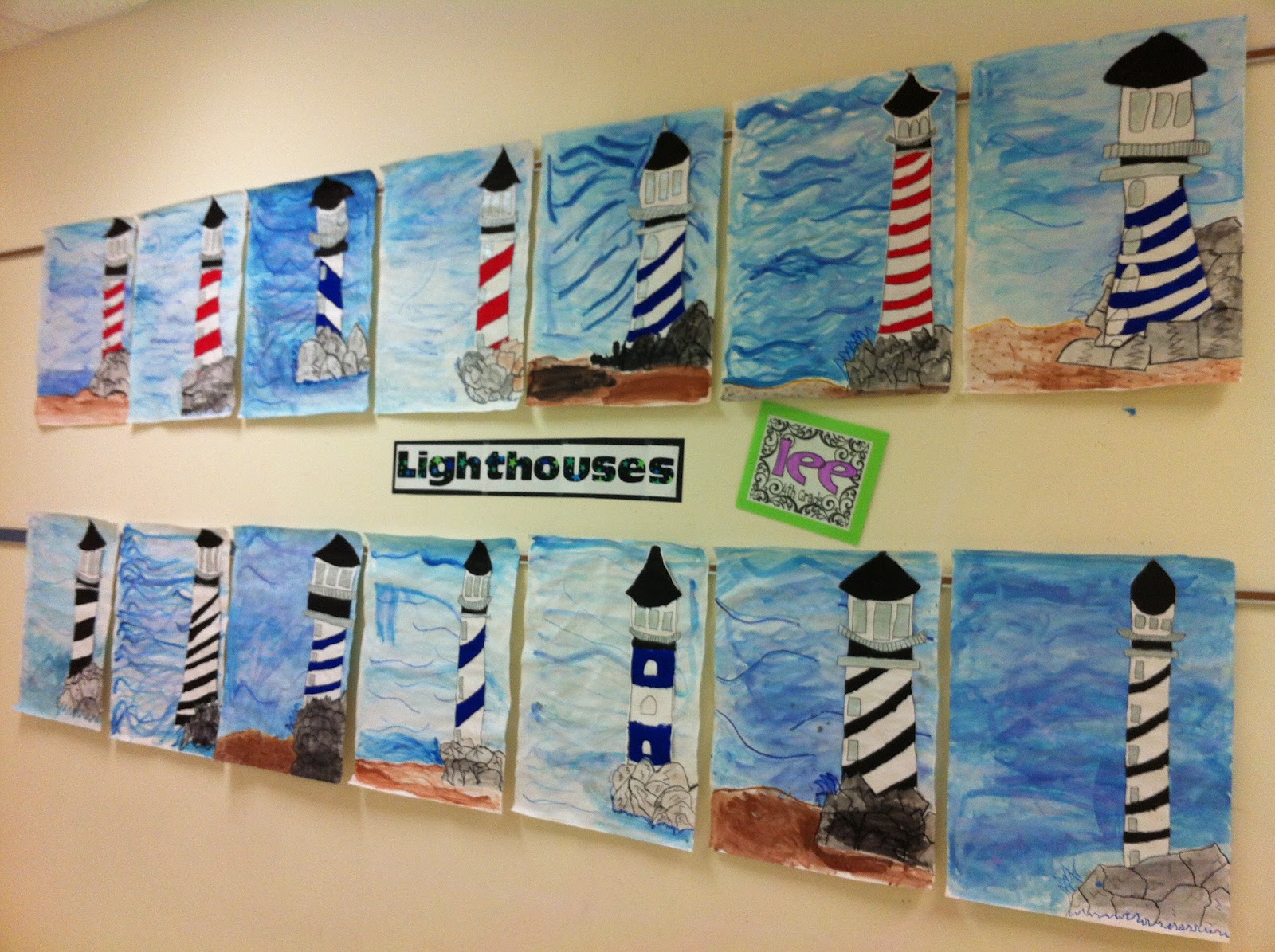 Apex Elementary Art: historical lighthouses