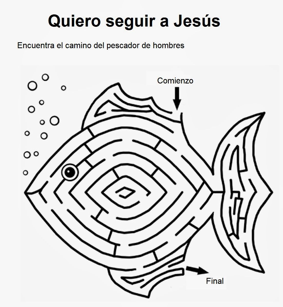 Educar con Jesús: Seguir a Jesús (laberinto)