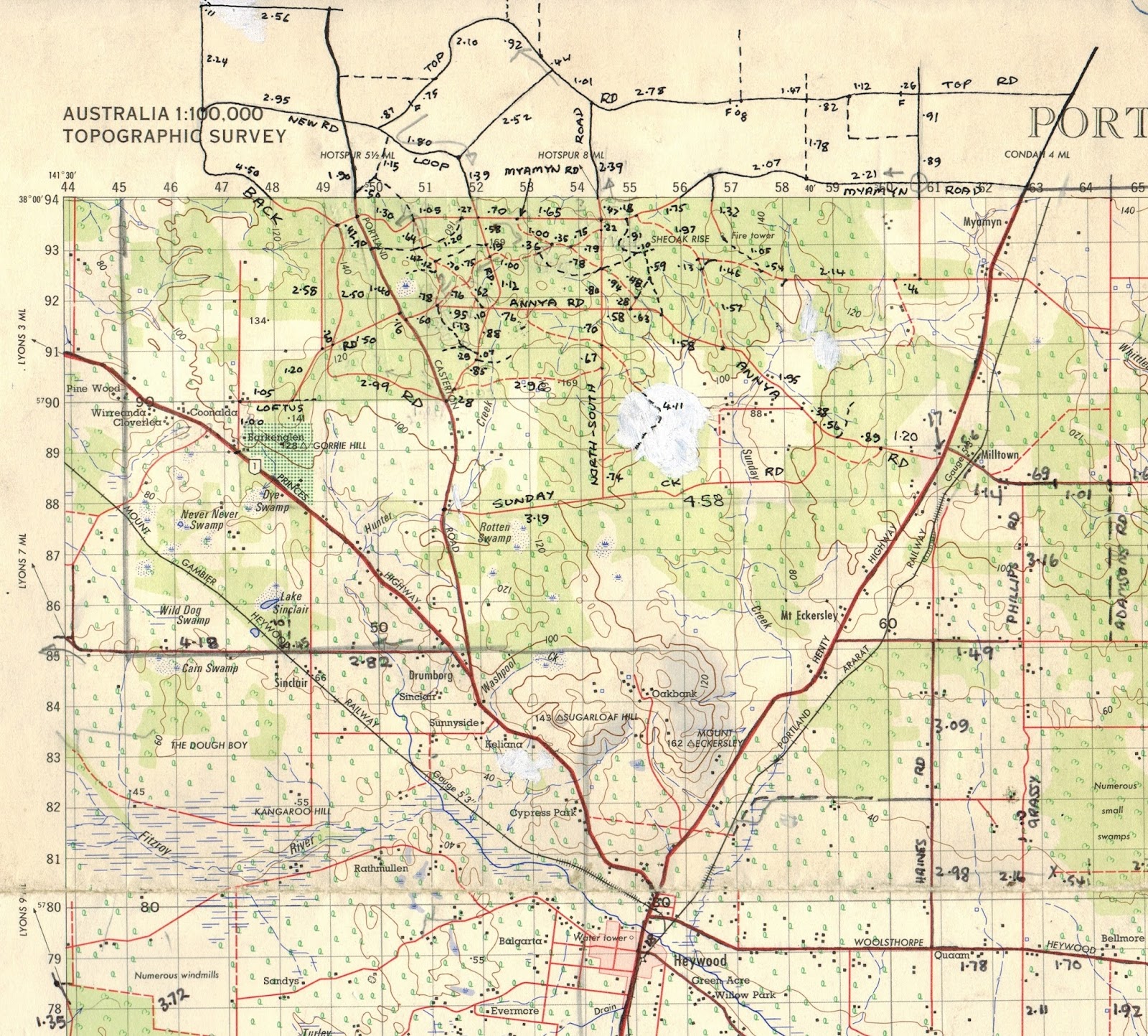 LFBF's Mumblings: Navigation, Surveying and Marked Up Maps