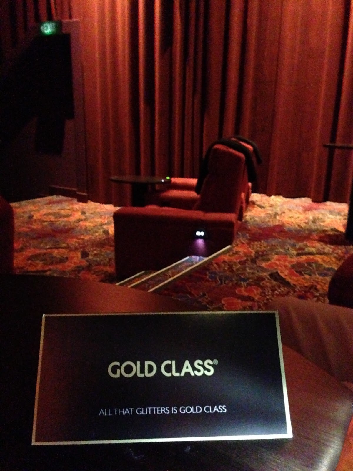 Expat Kiwis: Golden Village Gold Class - The Extra chillout factor