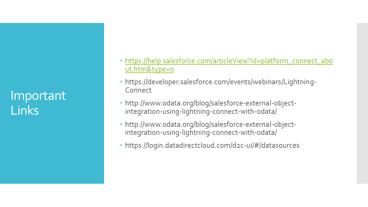 Salesforce Connect Or Lightning Connect