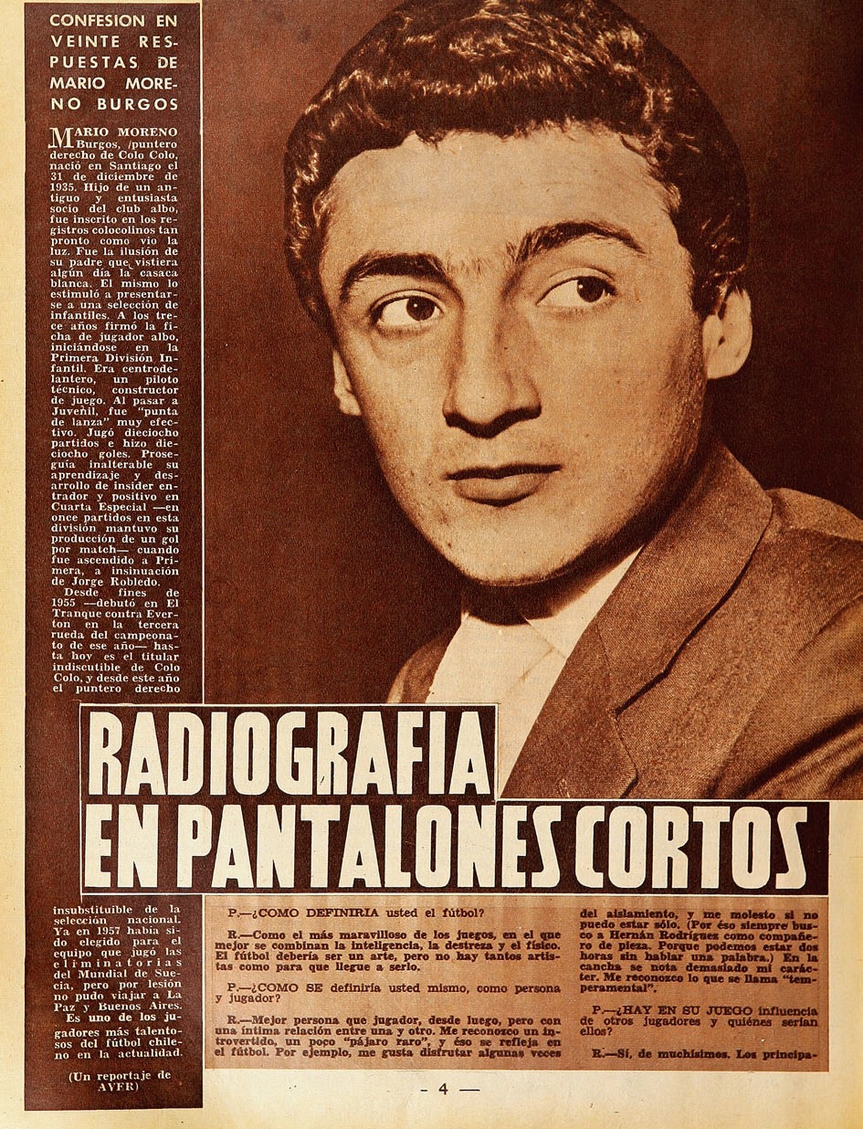 Partidos de la Roja: Mario Moreno