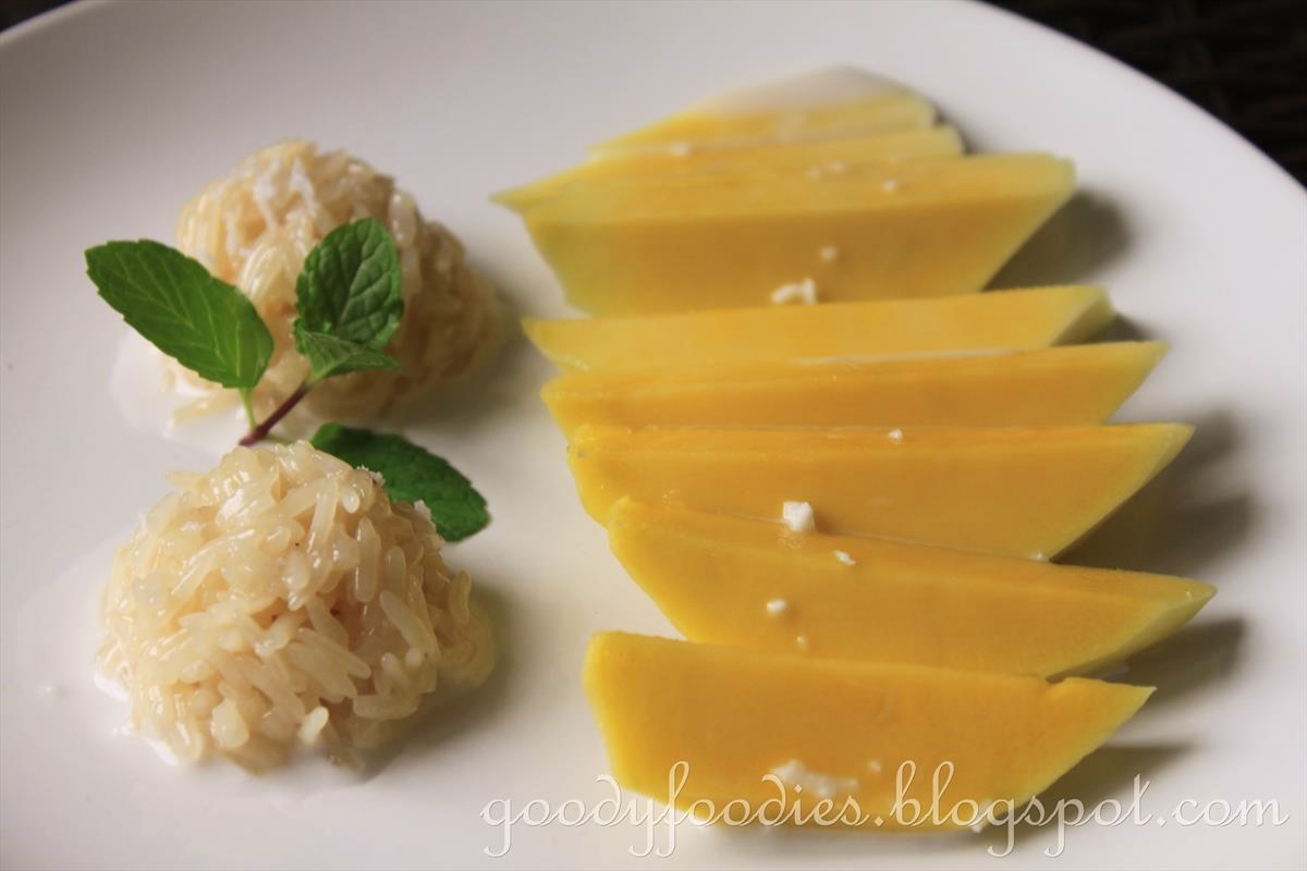 GoodyFoodies: Recipe: Thai sticky rice with mango (Khao Neow Ma-Muang)