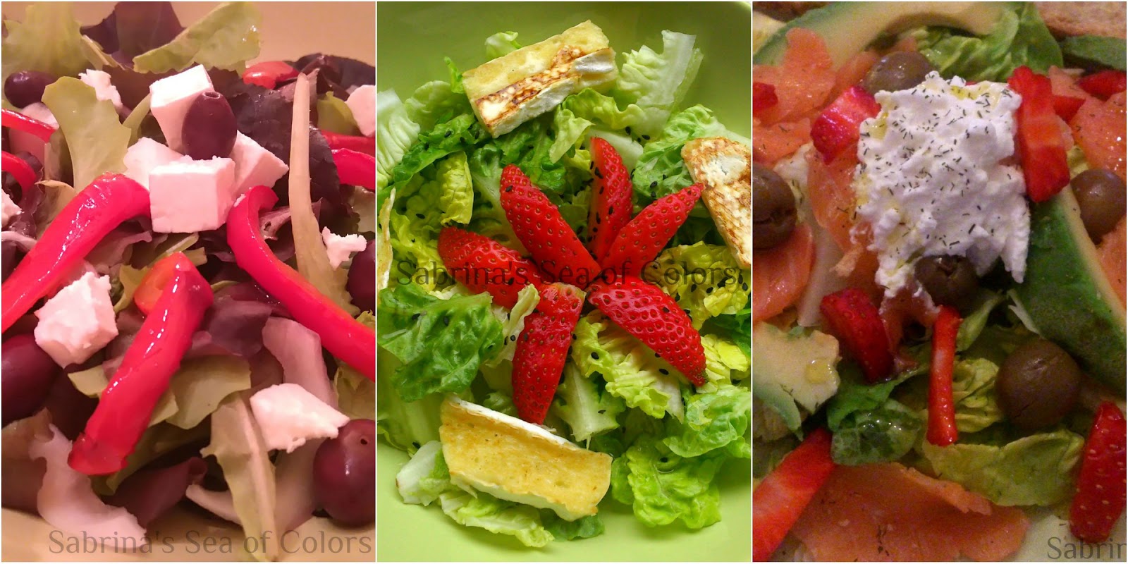 Mis 3 ensaladas favoritas - Sabrina´s Sea of Colors