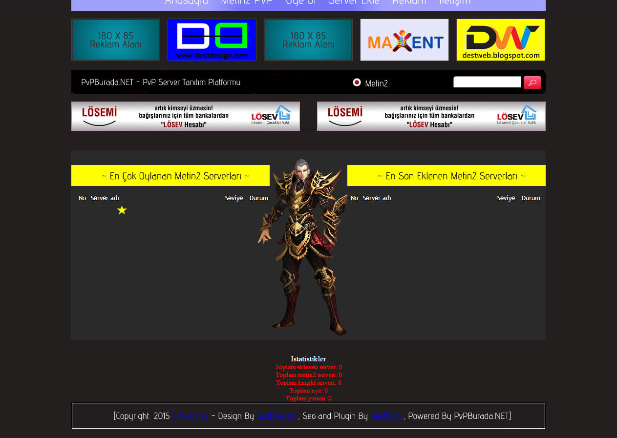 PvP Server Tanıtım Scripti ~ METİN2 DESTEK BLOĞU