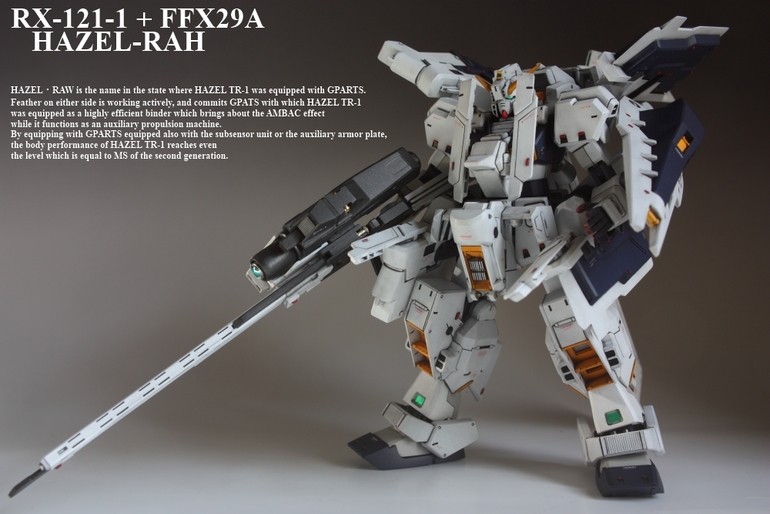 GUNDAM GUY: HGUC 1/144 RX-121-1 + FFX29A Hazel-Rah - Custom Build