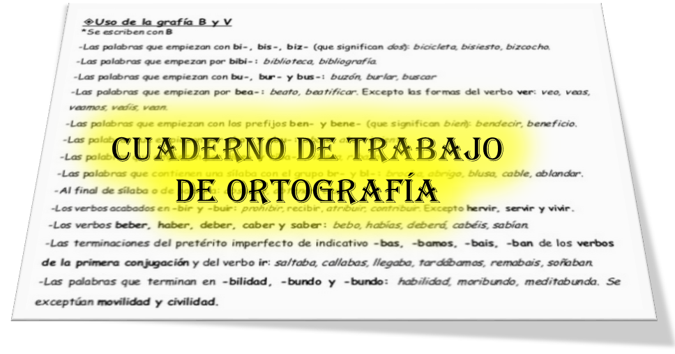 Cuaderno de apoyo para Ortografía
