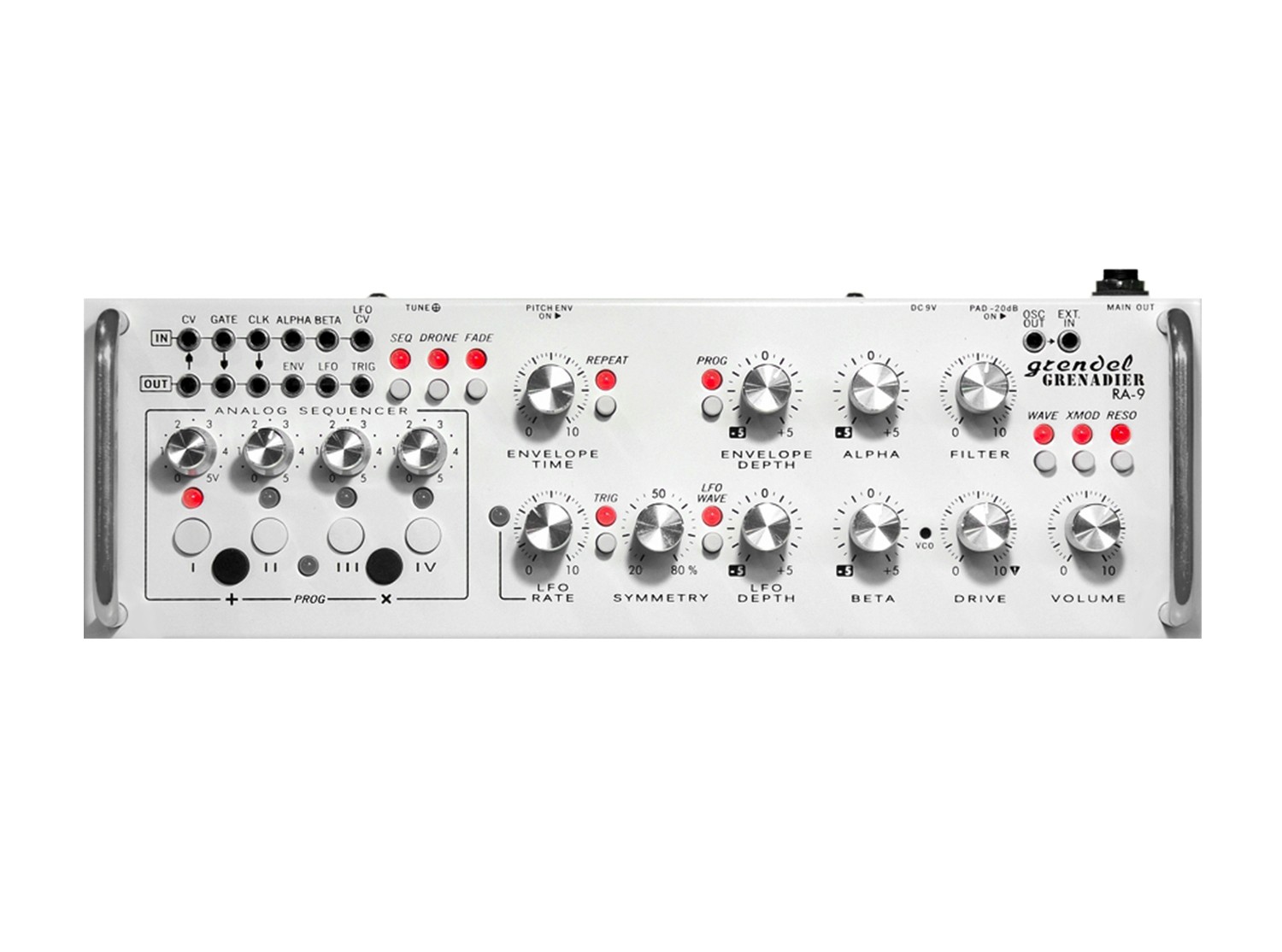 MATRIXSYNTH: Grendel RA-9 GRENADIER SEMI MODULAR SYNTH