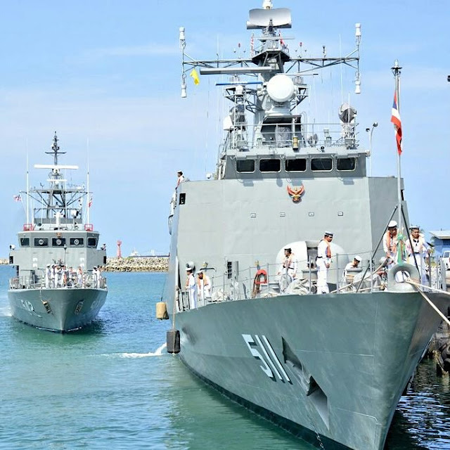 THAIDEFENSE-NEWS: Warships Of The Royal Thai Navy in Training Exercise
