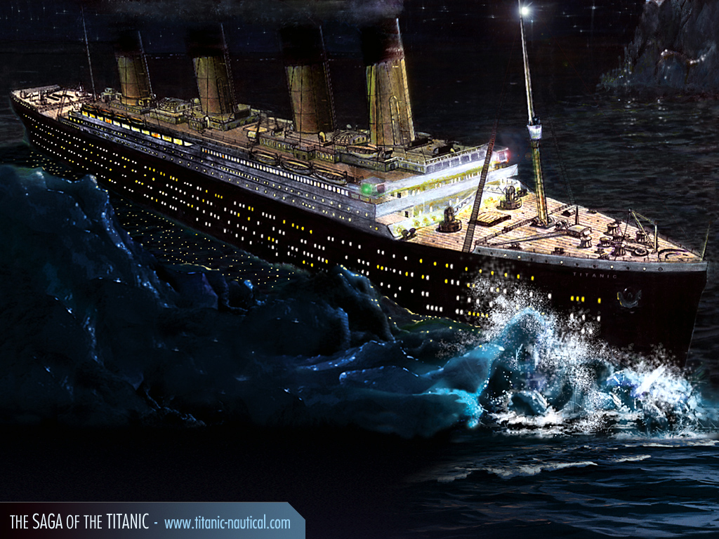TITANIC O NAVIO TITÂNICO: SEQUENCIA DE NAUFRÁGIO EM IMAGENS : TITANIC