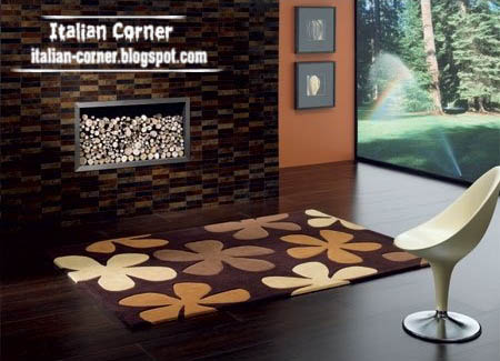 Italian flower carpets models - Italy flower rugs designs