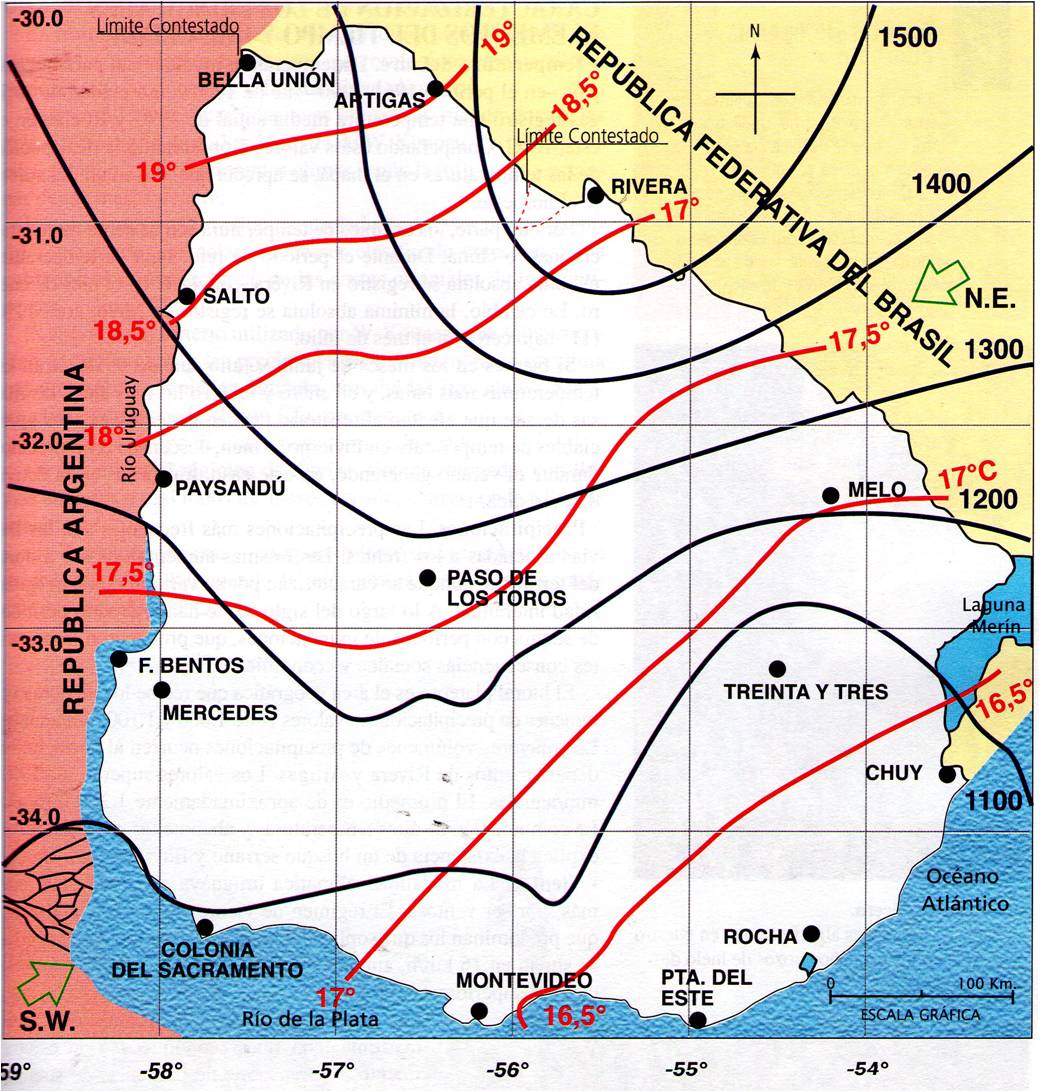 Uruguay un hermoso país..: Tema2: Clima