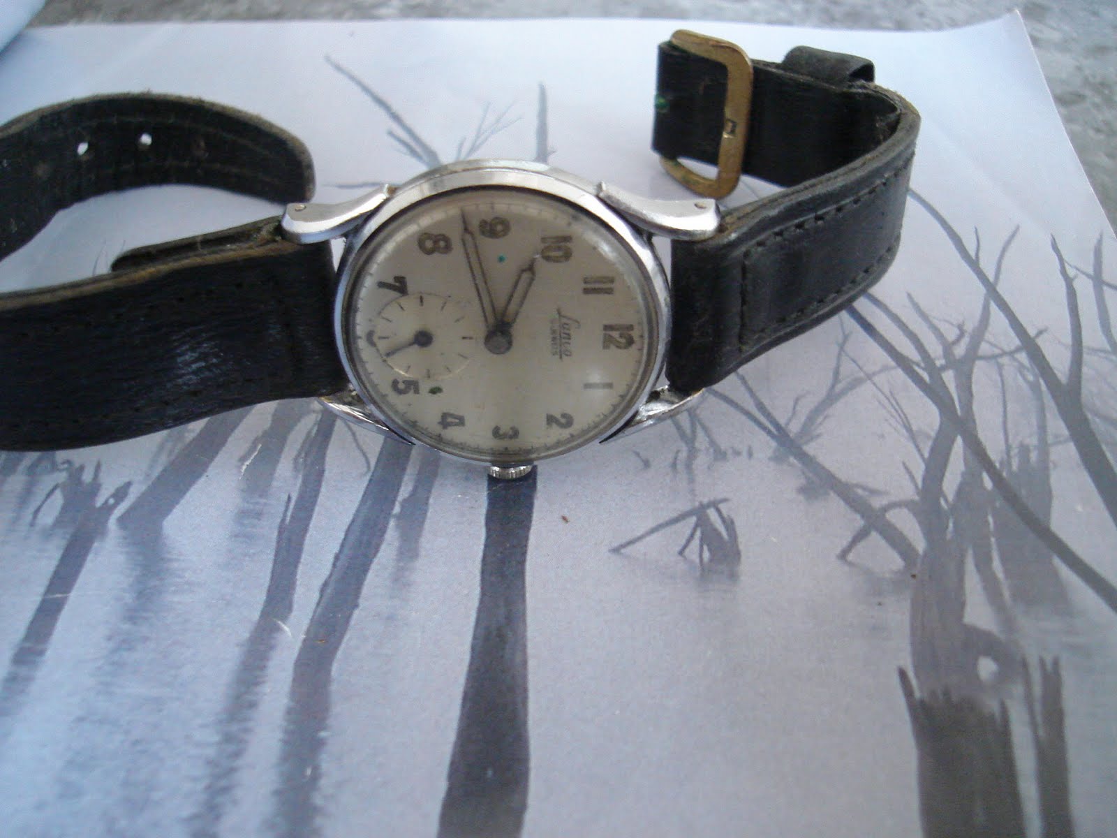 vintage watches: Lanco military watch rm450
