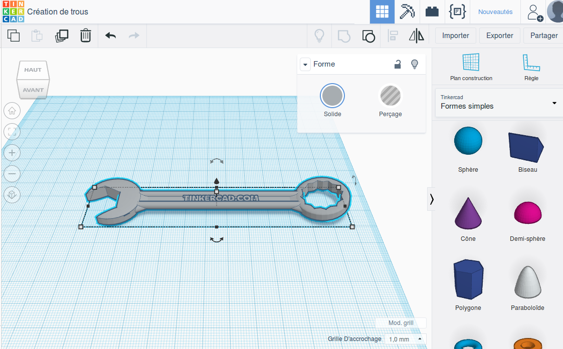 TinkerCad - Créez vos objets 3D depuis un navigateur WEB - MCHobby - Le ...