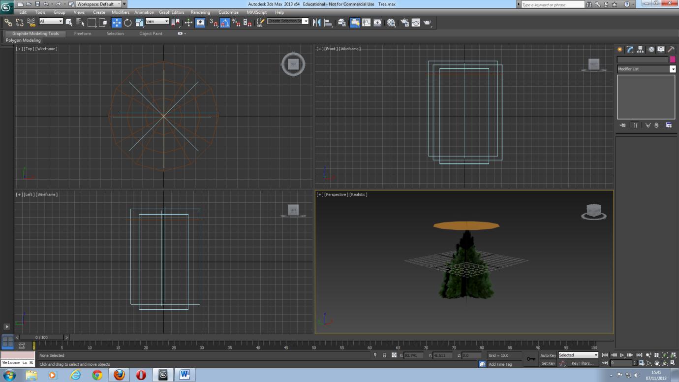 Design For Games FD- 3D Modelling: Tree- Using an Opacity Map