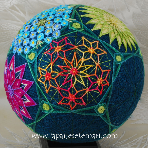 Japanese Temari: Lantana - Flower Temari Challenge
