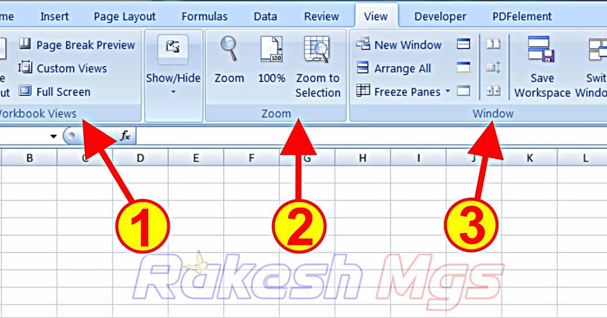 How To Use Microsoft MS Excel 2007 View Menu In Hindi Complete Notes how-to-use-microsoft-ms-excel-2007-view-menu-in-hindi-complete-notes