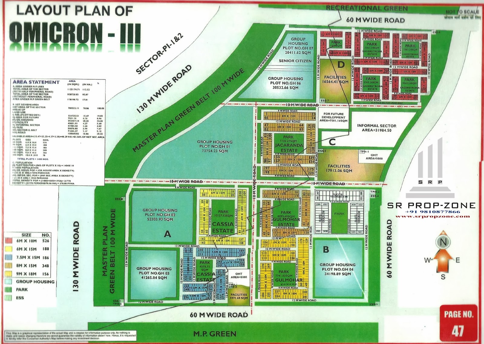 Layout Plan of omicron-3 Greater Noida HD Map - Ecotech Industry ...