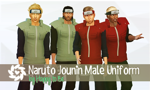 Naruto Jounin Male Uniform | Happy To Be