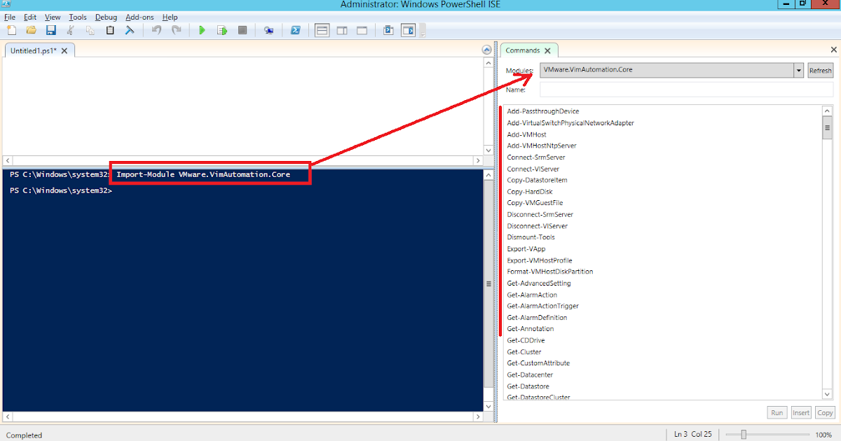 Online Help: VMWare PowerCLI - Getting command and remote connection Part 1