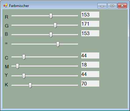 RGB Color Mixer (RGB-Farbmischer)
