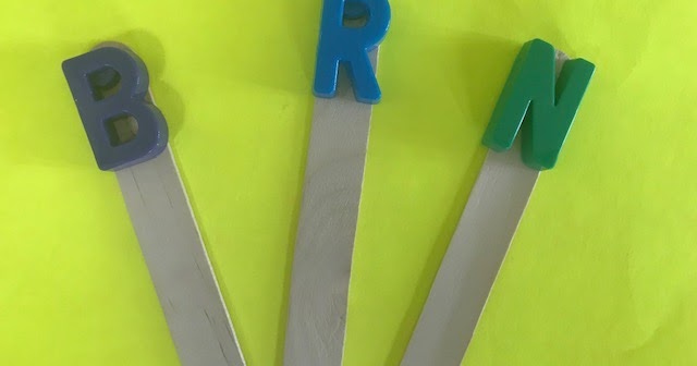DIY LETTER AND NUMBER STICKS - Dr. Jean & Friends Blog