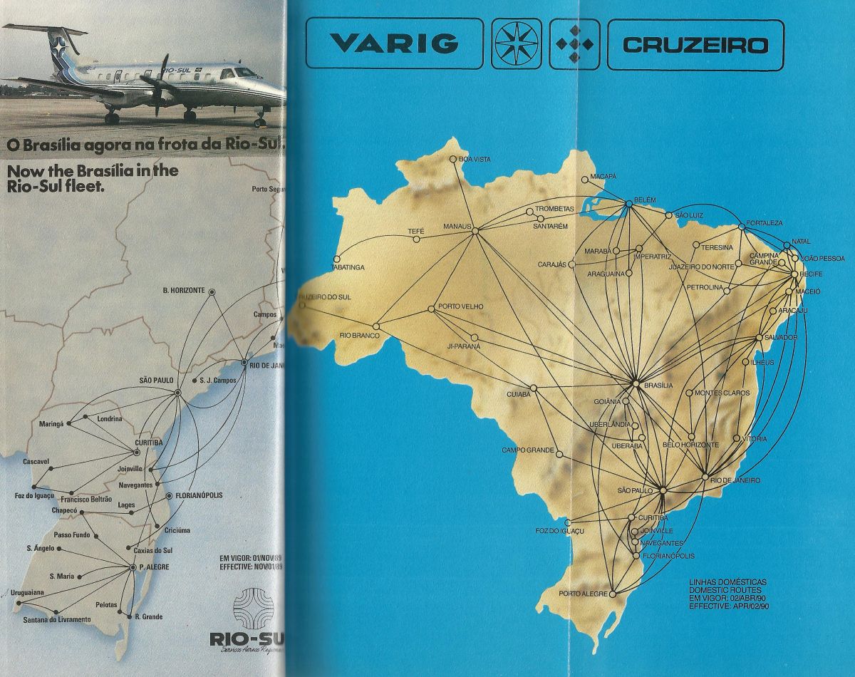 Airline memorabilia: Varig (1990)