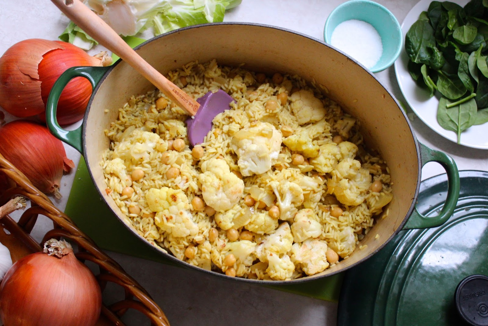 Curried Cauliflower Rice - The Lavender Apple