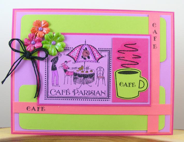 Bev's Creative Path: Cafe Parisian Card