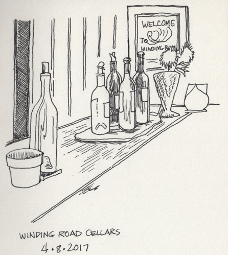 Winding Path Line Drawing