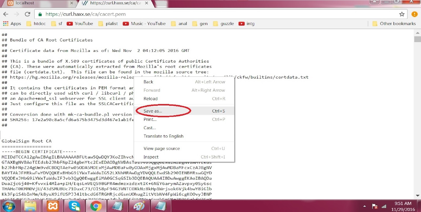 Code The Complex How To Fix Curl Error 60 Ssl Certificate Problem