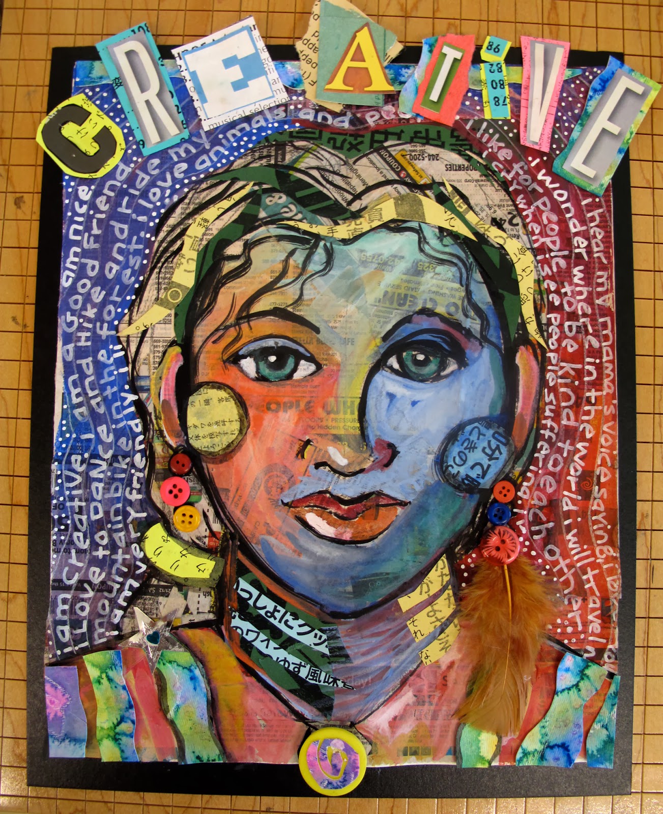 Creating With Kaiser Mixed Media Self Portrait creating-with-kaiser-mixed-media-self-portrait