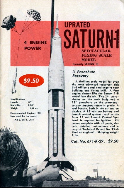 Model Rocket Building: Semroc Saturn 1B, Build, OOP #KS-1, Background
